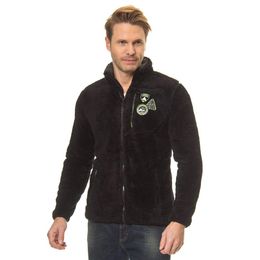 Peak Mountain Fleecejacke in Schwarz - 62% | Gr&ouml;&szlig;e M | Herren-pullover-sport