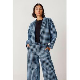skfk by skunkfunk SKFK Blazer "Hegoa" in Hellblau/ Schwarz - 54% | Gr&ouml;&szlig;e XL | Damenjacken