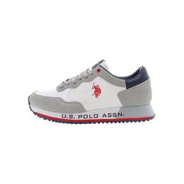 U.S. Polo Assn. Sneakers in Wei&szlig;/ Grau - 56% | Gr&ouml;&szlig;e 43 | Herrensneakers