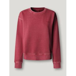 Pepe Jeans Sweashirt "Malu" in Rot - 39% | Gr&ouml;&szlig;e L | Damen-sweatshirts-jacken