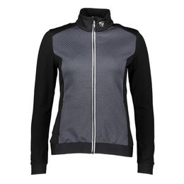 Ziener Trainingsjacke "Nasika" in Schwarz/ Grau - 88% | Gr&ouml;&szlig;e 36 | Damen-outdoorjacken