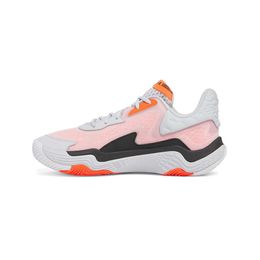Under Armour Basketballschuhe in Orange/ Wei&szlig;/ Schwarz - 53% | Gr&ouml;&szlig;e 45,5 | Damen-outdoor-sport-schuhe