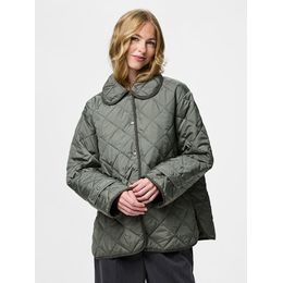Pieces Steppjacke "Pcemily" in Gr&uuml;n - 58% | Gr&ouml;&szlig;e S | Damenjacken