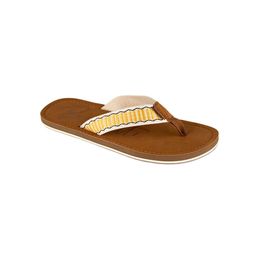 Brunotti Zehentrenner "Gael" in Gelb/ Hellbraun - 50% | Gr&ouml;&szlig;e 40 | Damen-sandalen