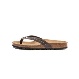 billowy Leder-Zehentrenner in Braun - 52% | Gr&ouml;&szlig;e 38 | Damen-sandalen