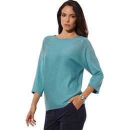 WITT WEIDEN Longsleeve in T&uuml;rkis - 61% | Gr&ouml;&szlig;e 42 | Damen-tops