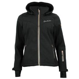 Peak Mountain Softshelljacke "Amaleo" in Schwarz - 65% | Gr&ouml;&szlig;e L | Damen-outdoorjacken