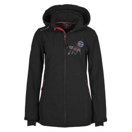 Peak Mountain Softshelljacke "Amont" in Schwarz - 66% | Gr&ouml;&szlig;e M | Damen-outdoorjacken