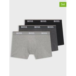 Hugo Boss Underwear 3er-Set: Boxershorts in Schwarz/ Grau/ Anthrazit - 33% | Gr&ouml;&szlig;e L | Herren-waesche