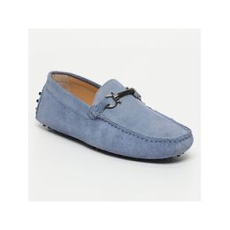 CHARLES & SMITH Leder-Mokassins "Trenton" in Hellblau - 52% | Gr&ouml;&szlig;e 42 | Herren-schuhe-halbschuhe
