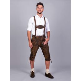 Edelnice Lederhose "Jan" in Braun - 38% | Gr&ouml;&szlig;e 54 | Herren-trachten-lederhosen