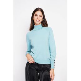William de Faye Rollkragenpullover in T&uuml;rkis - 83% | Gr&ouml;&szlig;e 42 | Damen-pullover-cardigans