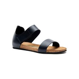 Comfortfusse Leder-Sandalen in Schwarz - 51% | Gr&ouml;&szlig;e 38 | Damen-sandalen