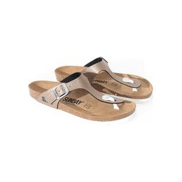 Sunbay Zehentrenner "Camelia" in Gold - 71% | Gr&ouml;&szlig;e 38 | Damen-sandalen