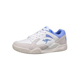 Kangaroos Leder-Sneakers "3 Pointer 2.0" in Wei&szlig;/ Beige - 64% | Gr&ouml;&szlig;e 47 | Herrensneakers