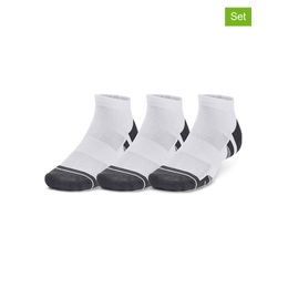 Under Armour 3er-Set: Sportsocken "Performance Tech" in Wei&szlig;/ Anthrazit - 33% | Gr&ouml;&szlig;e L | Damen-outdoor-ausruestung