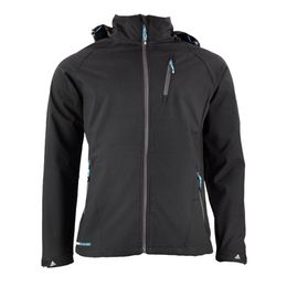Peak Mountain Softshelljacke "Celesior" in Schwarz - 65% | Gr&ouml;&szlig;e S | Herren-outdoorjacken