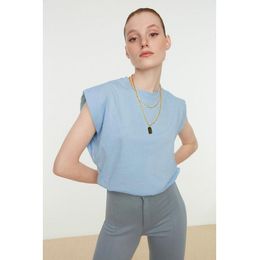 Trendyol Shirt in Hellblau - 75% | Gr&ouml;&szlig;e L | Damen-tops