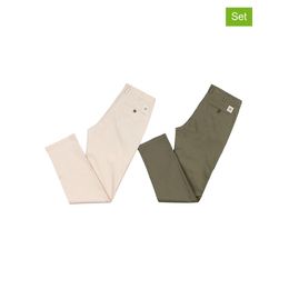The Time of Bocha 2er-Set: Chinos in Khaki/ Beige - 73% | Gr&ouml;&szlig;e 46 | Herrenhosen