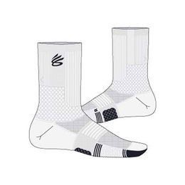 Under Armour Sportsocken 'Playmaker" in Wei&szlig; - 36% | Gr&ouml;&szlig;e M | Damen-outdoor-ausruestung