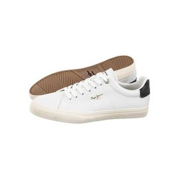 Pepe Jeans Footwear Sneakers "Kenton" in Wei&szlig;/ Schwarz - 54% | Gr&ouml;&szlig;e 43 | Herrensneakers