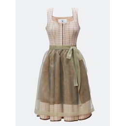 TraumTrachten Dirndl "Amalie" in Taupe/ Braun - 35% | Gr&ouml;&szlig;e 36 | Damen-dirndl