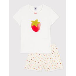 Petit Bateau Pyjama in Wei&szlig; - 35% | Gr&ouml;&szlig;e 140 | Kinder-waesche