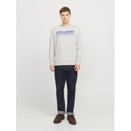 Jack & Jones Jack & Jones Sweatshirt in Grau - 60% | Gr&ouml;&szlig;e M | Herren-plussize
