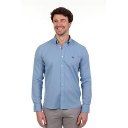 The Time of Bocha Hemd - Regular fit - in Hellblau - 72% | Gr&ouml;&szlig;e L | Herren-plussize