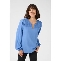 Kaffe Bluse in Hellblau - 62% | Gr&ouml;&szlig;e 40 | Damen-blusen