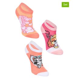 Build Your Brand Kids 3er-Set: Socken "Paw Patrol" in Apricot/ Pink - 14% | Gr&ouml;&szlig;e 23-26 | Kinder-socken-strumpfhosen