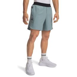 Under Armour Trainingsshorts "Peak" in T&uuml;rkis - 60% | Gr&ouml;&szlig;e XL | Herren-outdoorhosen