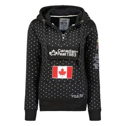 Canadian Peak Hoodie "Gyrelle" in Schwarz - 69% | Gr&ouml;&szlig;e XL | Damen-sweatshirts-jacken