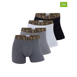 CR7 4er-Set: Boxershorts in Wei&szlig;/ Schwarz/ Grau - 56% | Gr&ouml;&szlig;e M | Herren-waesche
