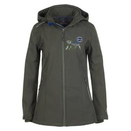 Peak Mountain Softshelljacke "Amont" in Oliv - 66% | Gr&ouml;&szlig;e M | Damen-outdoorjacken