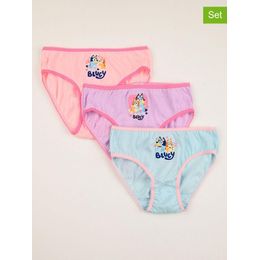 Bluey 3er-Set: Slips "Bluey" in Rosa/ Lila/ Hellblau - 40% | Gr&ouml;&szlig;e 110/116 | Kinder-waesche
