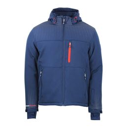 Peak Mountain Softshelljacke "Cabraplus" in Blau - 65% | Gr&ouml;&szlig;e L | Herren-outdoorjacken