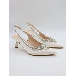 Bellucci Slingpumps in Wei&szlig; - 65% | Gr&ouml;&szlig;e 40 | Pumps