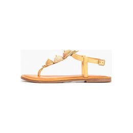 Inuovo Leder-Sandalen in Gelb - 59% | Gr&ouml;&szlig;e 39 | Damen-sandalen