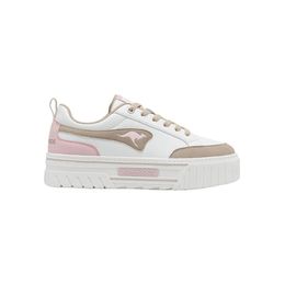 Kangaroos Sneakers "Apex" in Beige/ Wei&szlig;/ Rosa - 45% | Gr&ouml;&szlig;e 40 | Damen-sneakers