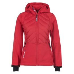 Peak Mountain Softshelljacke "Apver" in Rot - 66% | Gr&ouml;&szlig;e M | Damen-outdoorjacken