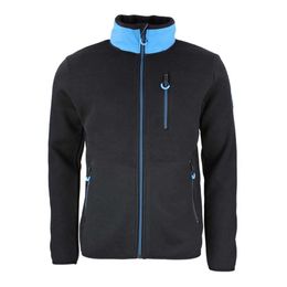Peak Mountain Fleecejacke "Cayak" in Blau/ Schwarz - 66% | Gr&ouml;&szlig;e M | Herren-pullover-sport