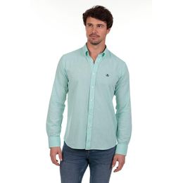The Time of Bocha Hemd - Regular fit - in T&uuml;rkis - 72% | Gr&ouml;&szlig;e 3XL | Herren-plussize