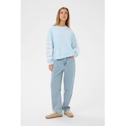Kaffe Sweatshirt in Hellblau - 43% | Gr&ouml;&szlig;e XXL | Damen-sweatshirts-jacken
