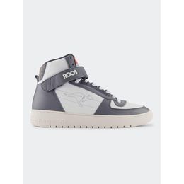 Kangaroos Leder-Sneakers "Game Hi" in Wei&szlig;/ Grau - 67% | Gr&ouml;&szlig;e 43 | Damen-sneakers