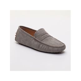 CHARLES & SMITH Leder-Mokassins "Cole" in Grau - 53% | Gr&ouml;&szlig;e 41 | Herren-schuhe-halbschuhe