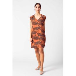 skfk by skunkfunk SKFK Kleid "Aria" in Orange/ Schwarz - 65% | Gr&ouml;&szlig;e 36 | Damen-kleider