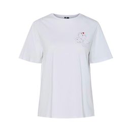 Pieces Shirt "Signe" in Wei&szlig; - 76% | Gr&ouml;&szlig;e XS | Damen-tops