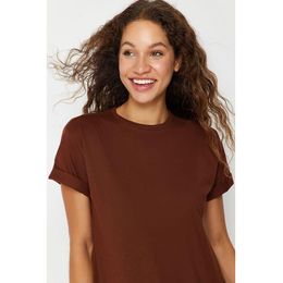 Trendyol Shirt in Braun - 73% | Gr&ouml;&szlig;e S | Damen-tops