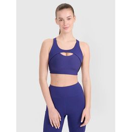 4F Sport-BH in Blau - Medium - 72% | Gr&ouml;&szlig;e M | Damen-sportunterwaesche